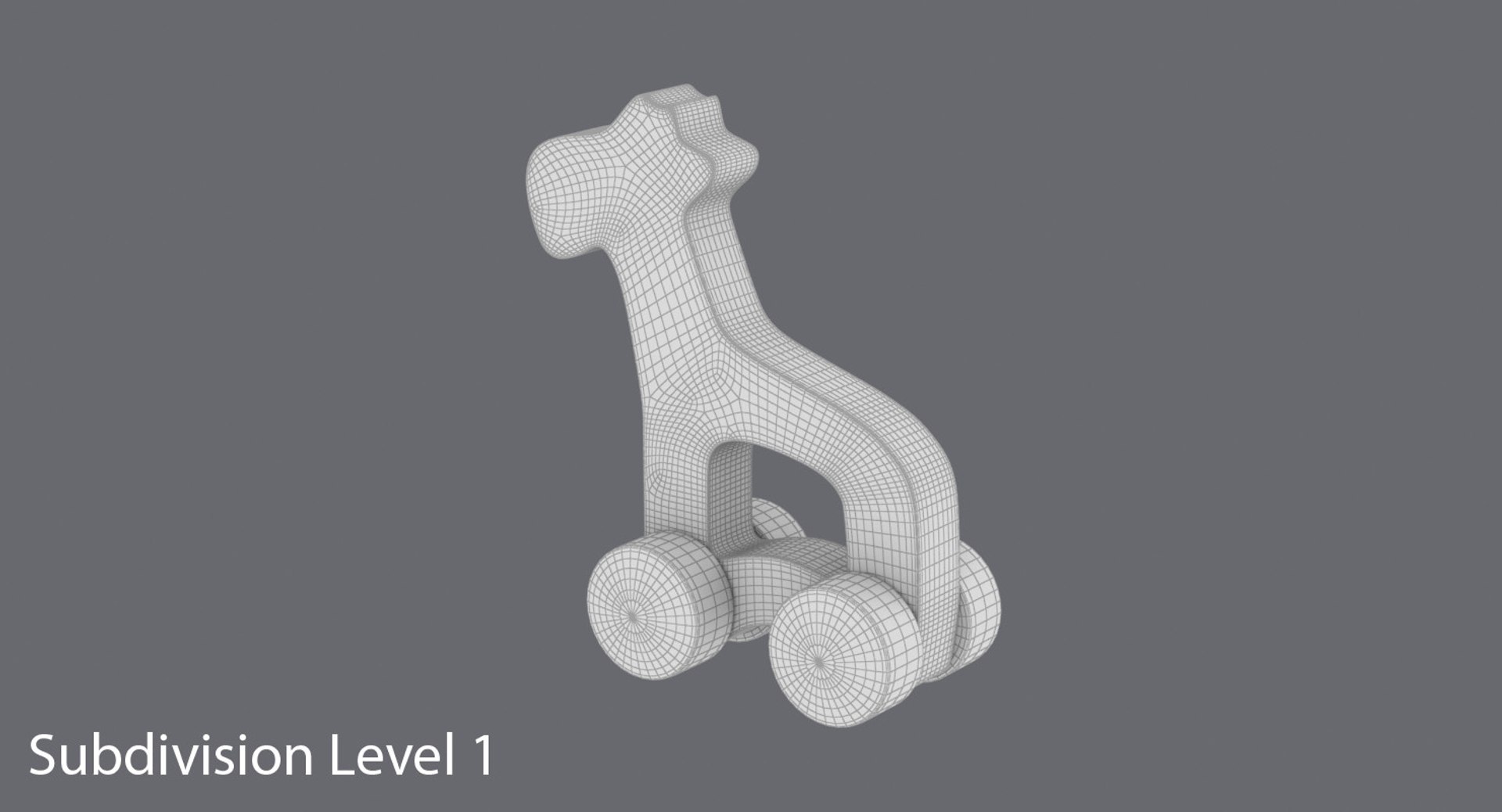 3d Model Baby-push-and-pull-animals---giraffe