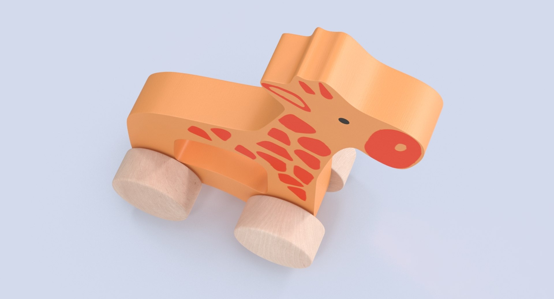 3d Model Baby-push-and-pull-animals---giraffe