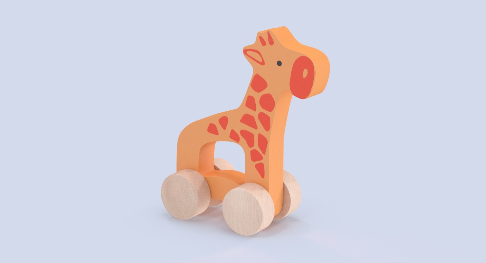 3d Model Baby-push-and-pull-animals---giraffe