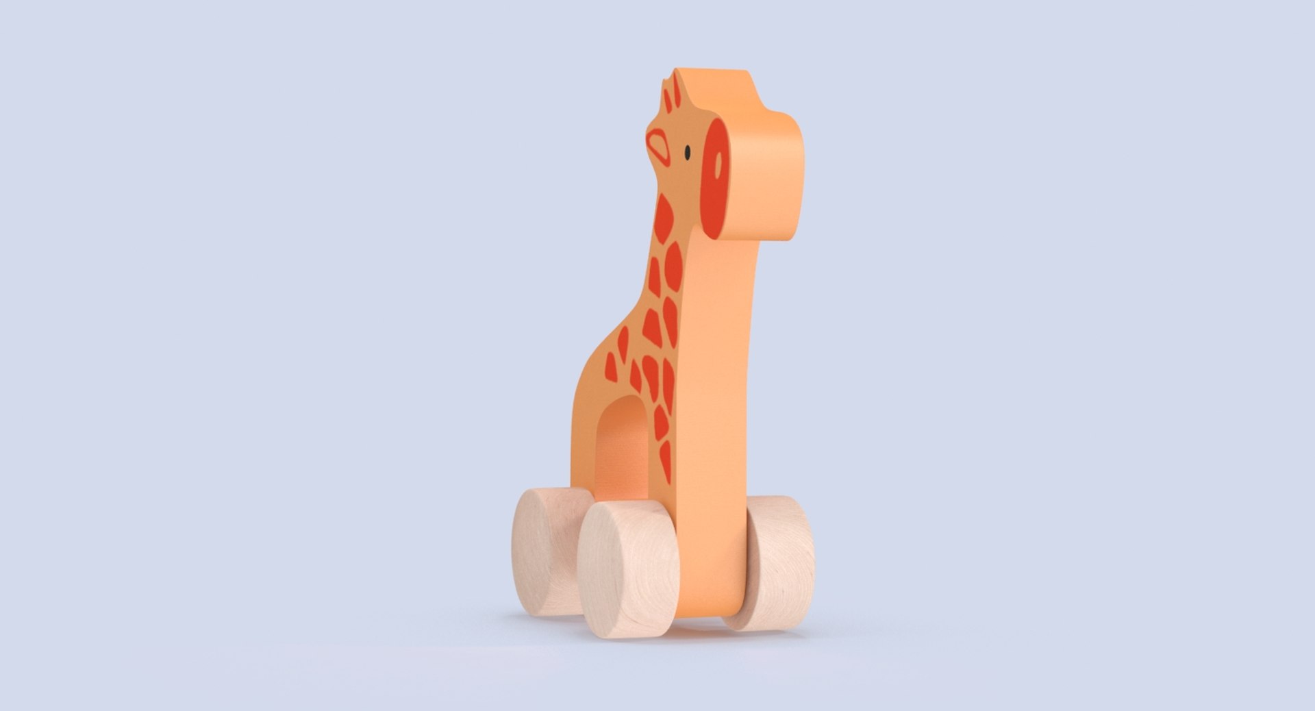 3d Model Baby-push-and-pull-animals---giraffe