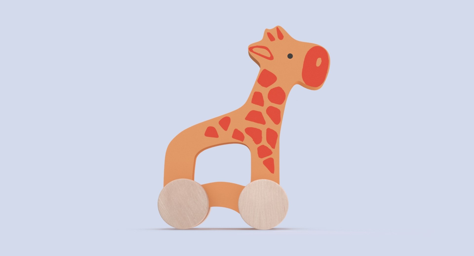 3d Model Baby-push-and-pull-animals---giraffe