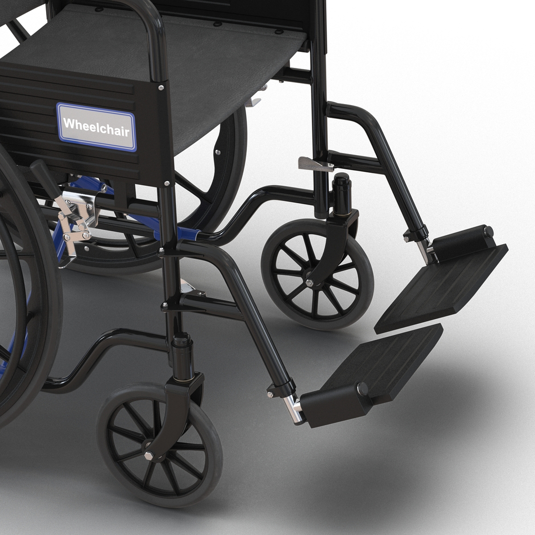 3D wheelchair rigged generic model - TurboSquid 1504553