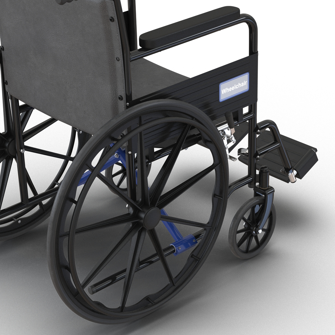 3D wheelchair rigged generic model - TurboSquid 1504553