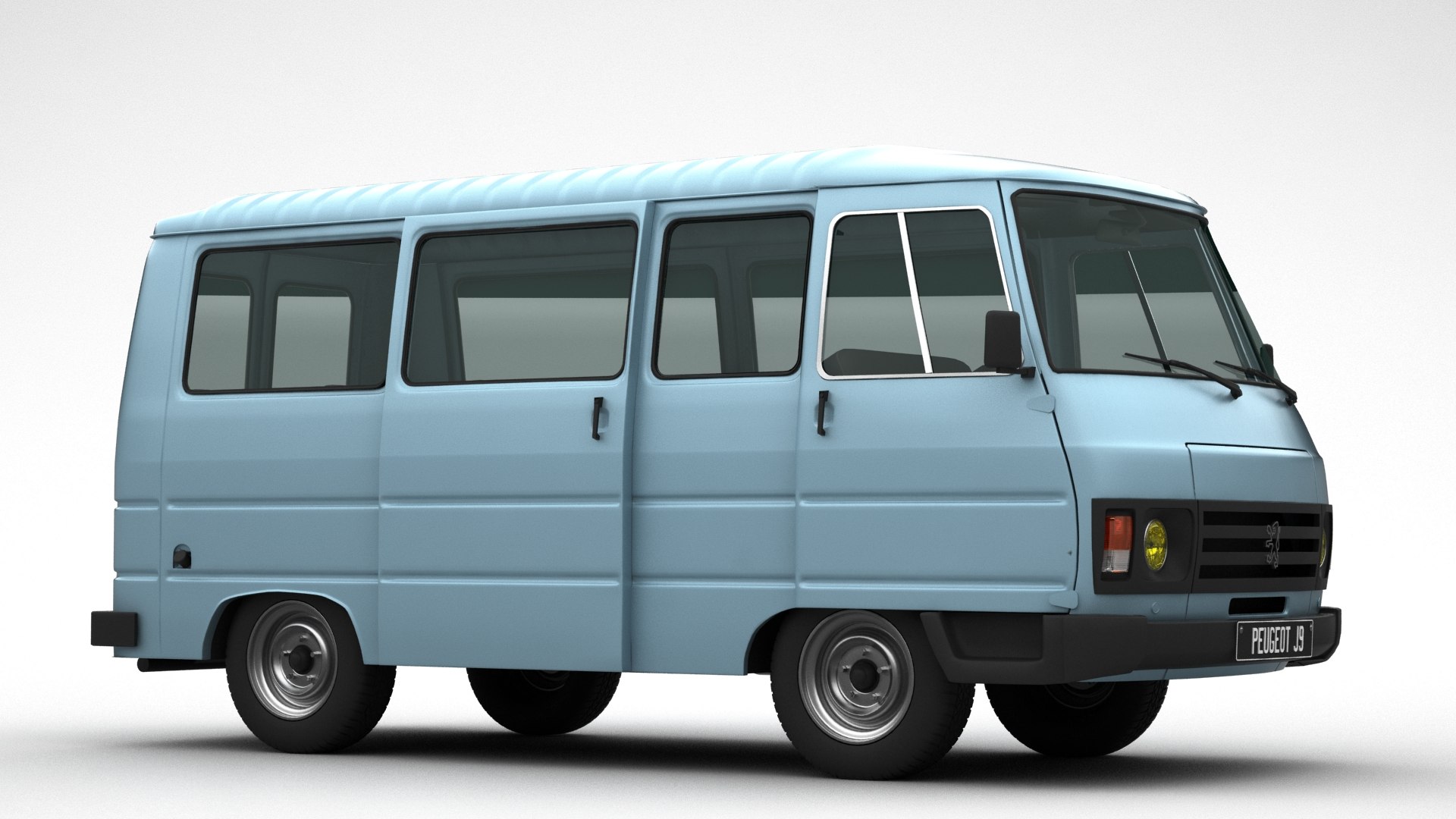 Peugeot J9 Minibus 1981 3D model - TurboSquid 2010894