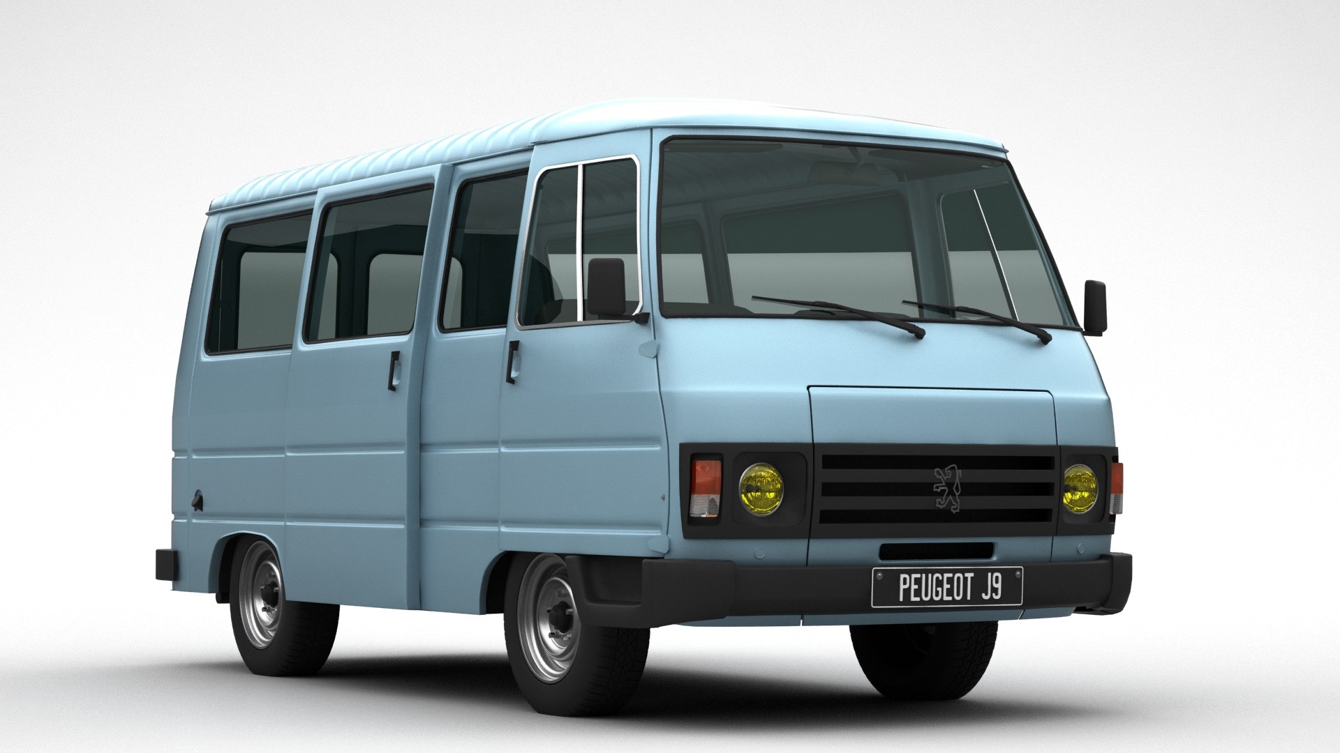 Peugeot J9 Minibus 1981 3D model - TurboSquid 2010894
