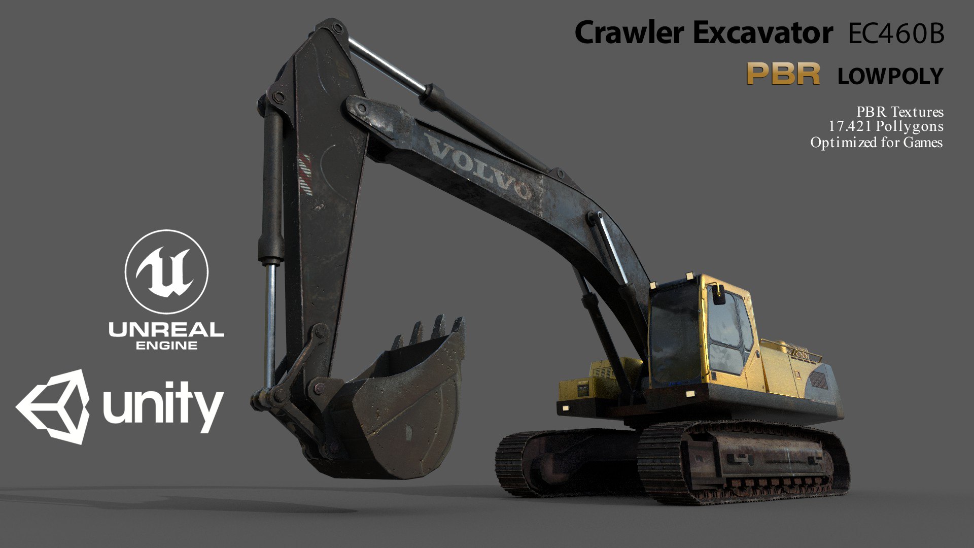 Crawler Excavator Ec460b 3D - TurboSquid 1542146