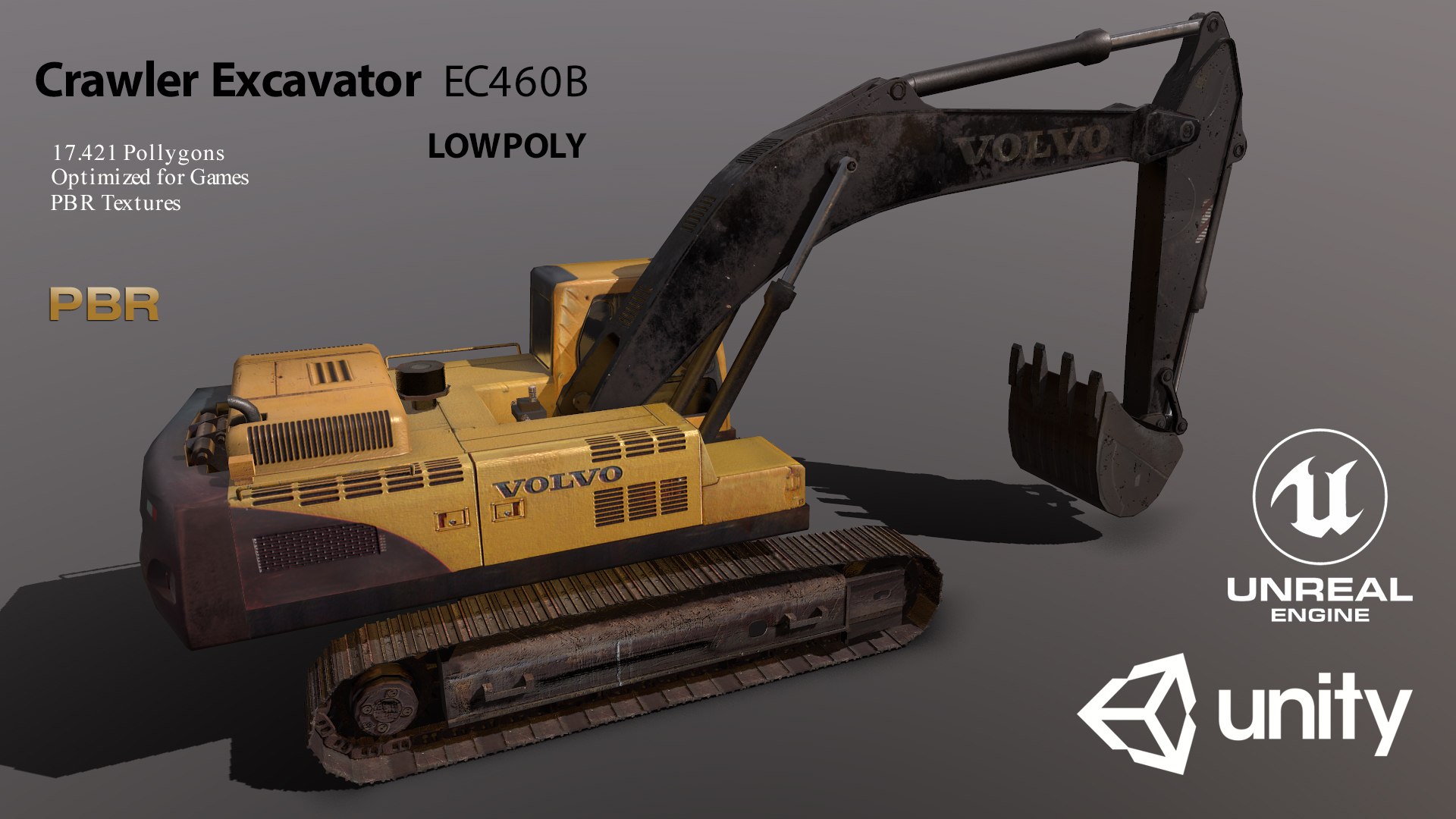 Crawler Excavator Ec460b 3D - TurboSquid 1542146