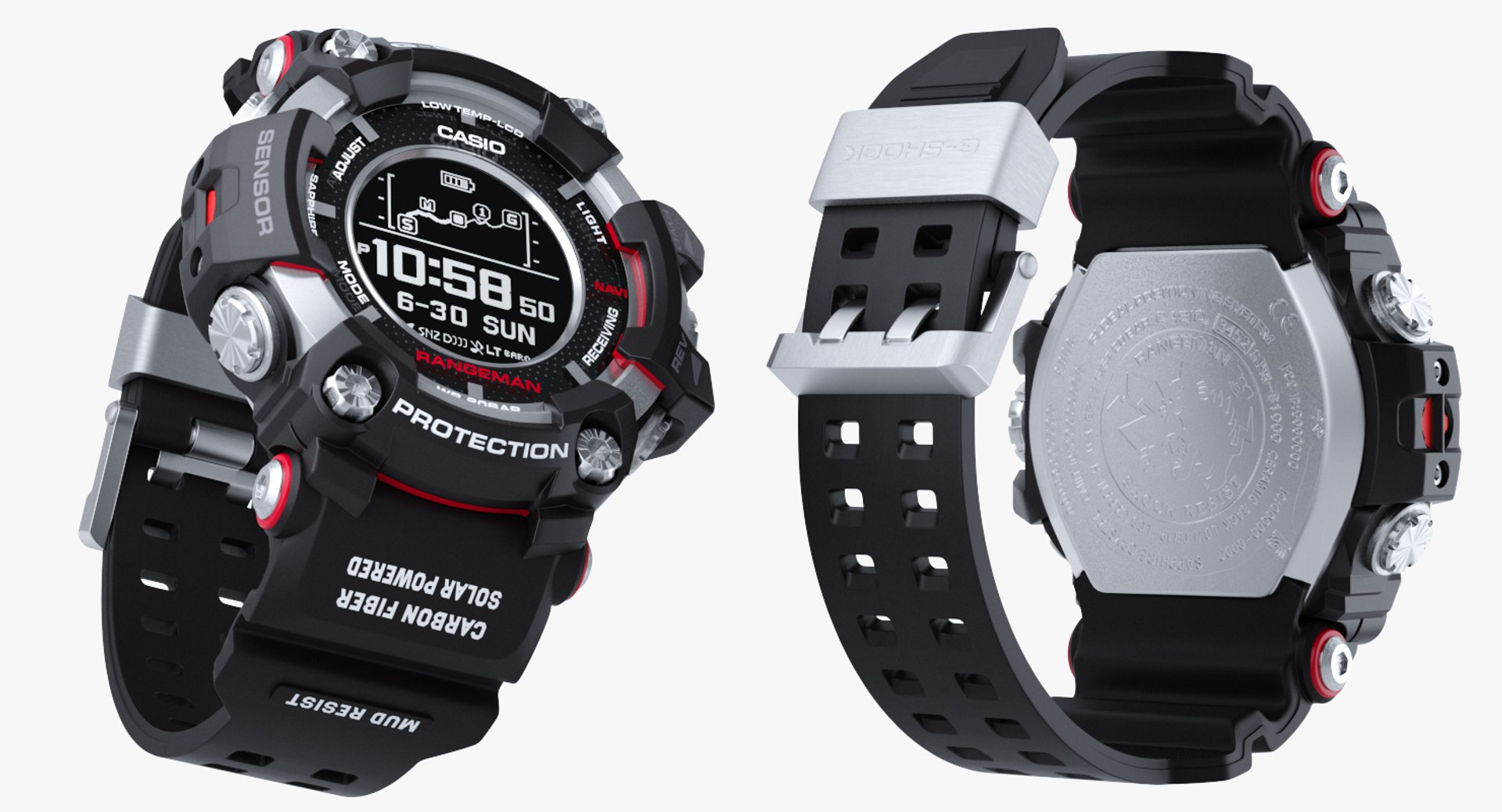 Casio Rangeman Gpr B1000 3D Model - TurboSquid 1393639