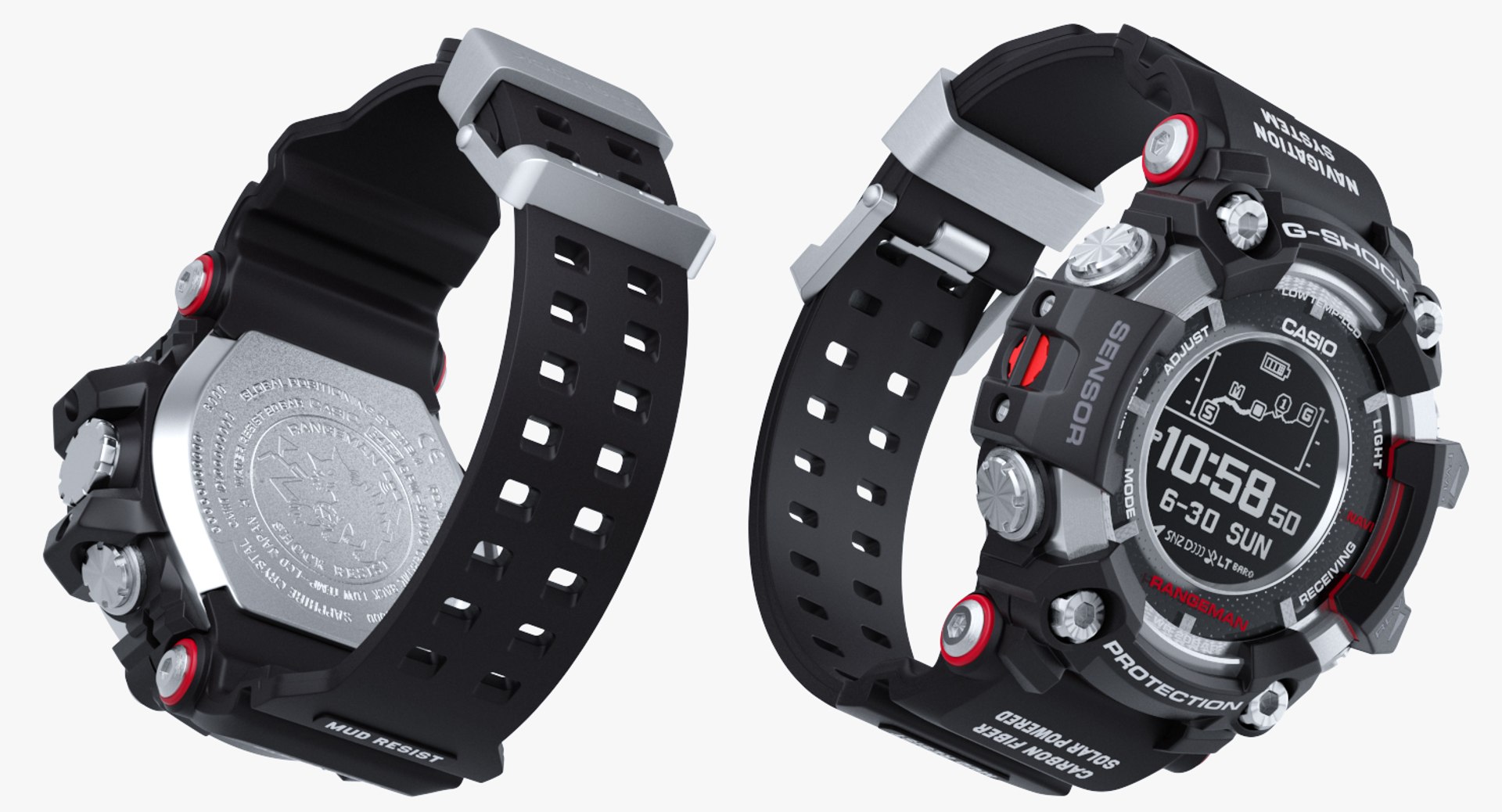 Casio Rangeman Gpr B1000 3D Model - TurboSquid 1393639