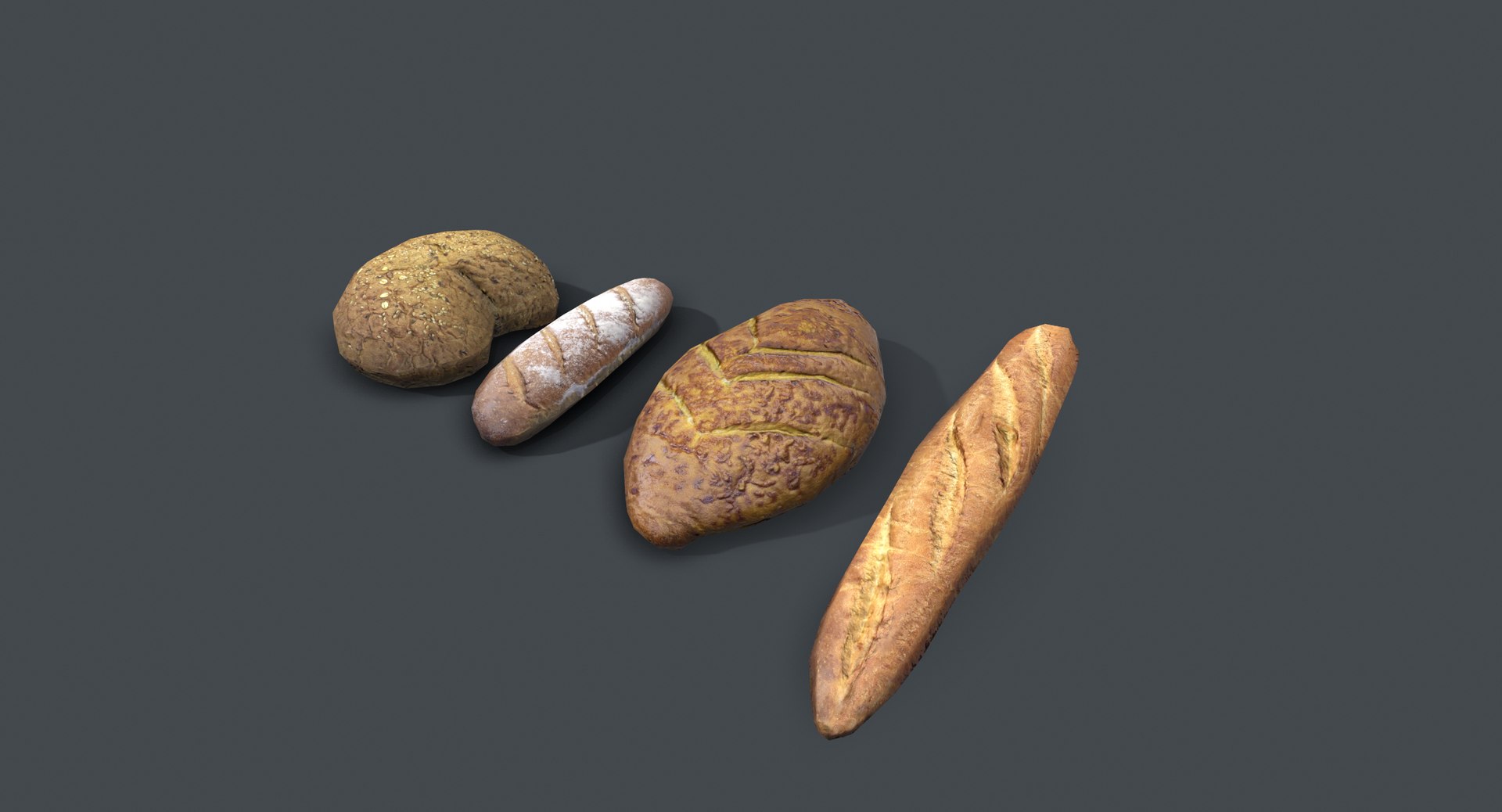3D Ready Bread Model - TurboSquid 1459685