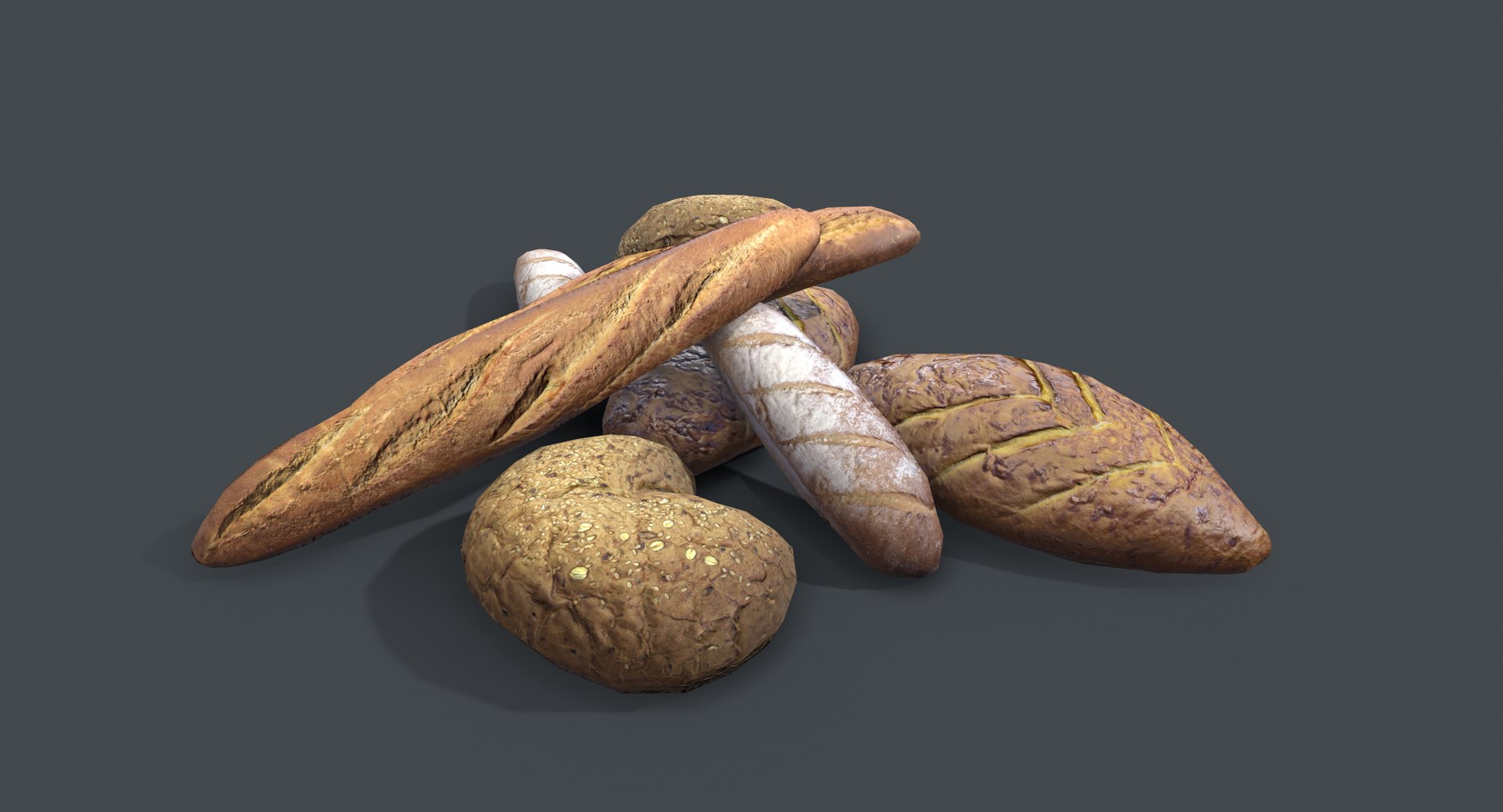 3D Ready Bread Model - TurboSquid 1459685