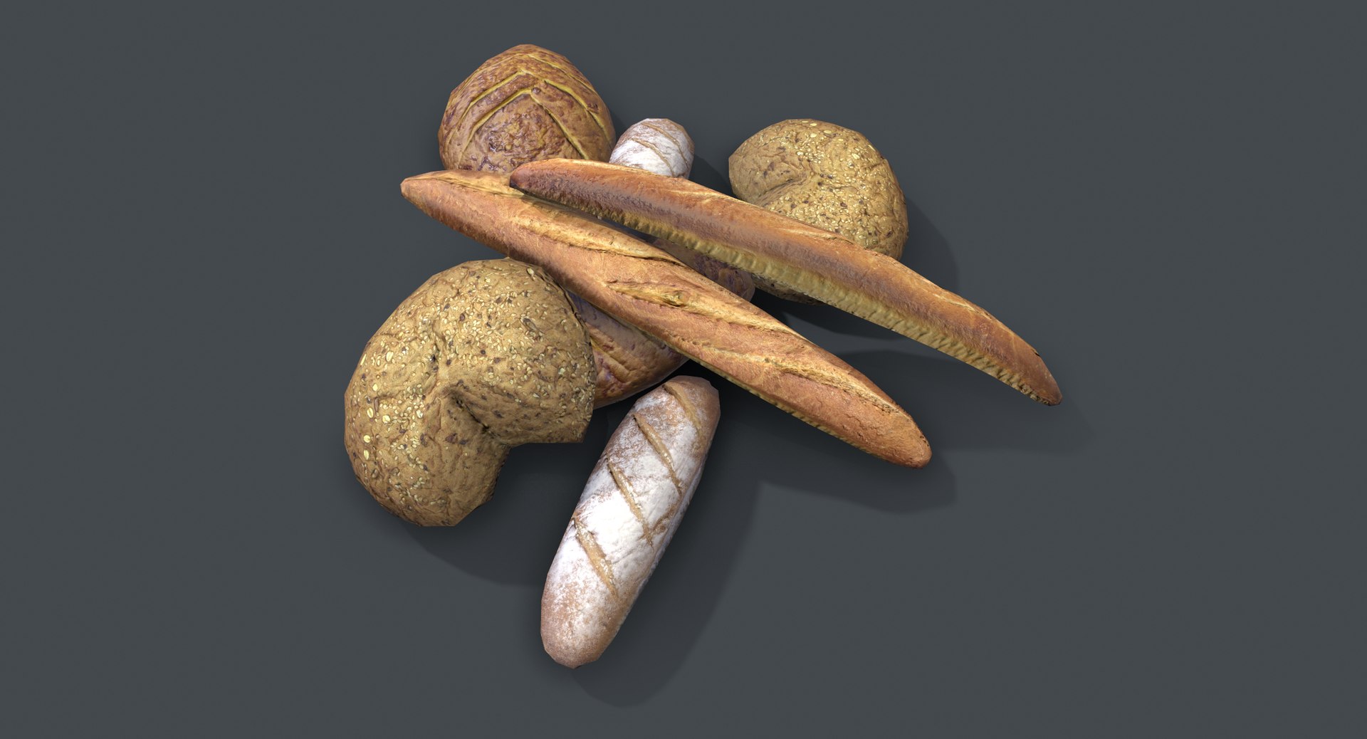 3D Ready Bread Model - TurboSquid 1459685