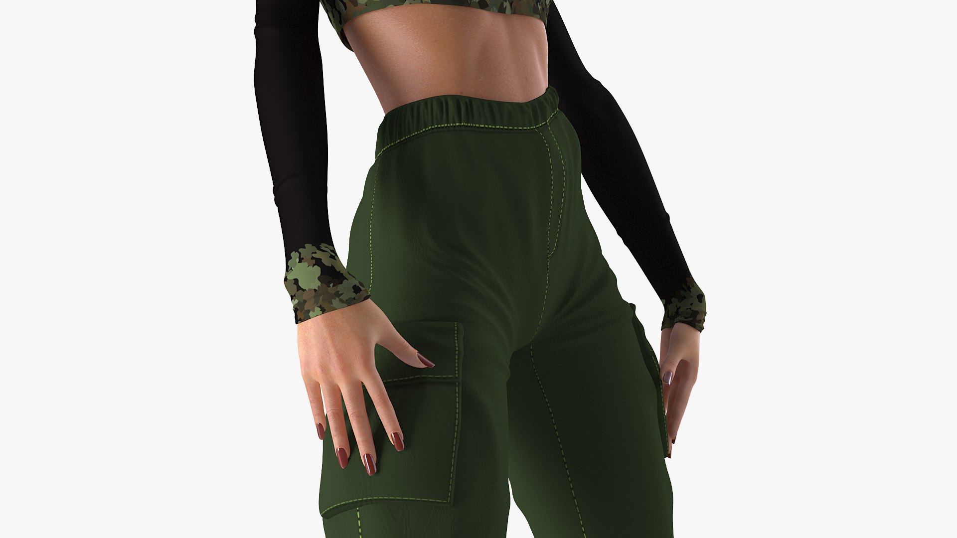 Woman Casual Clothes Female Rigged 3D Model - TurboSquid 1527990