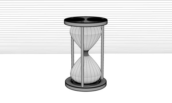 3d sand timer