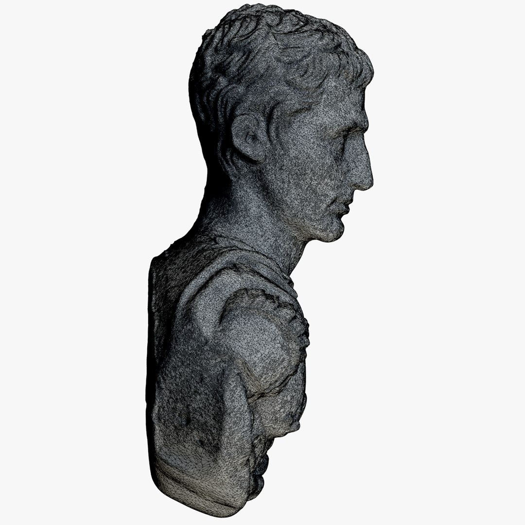 3d model of octavian caesar