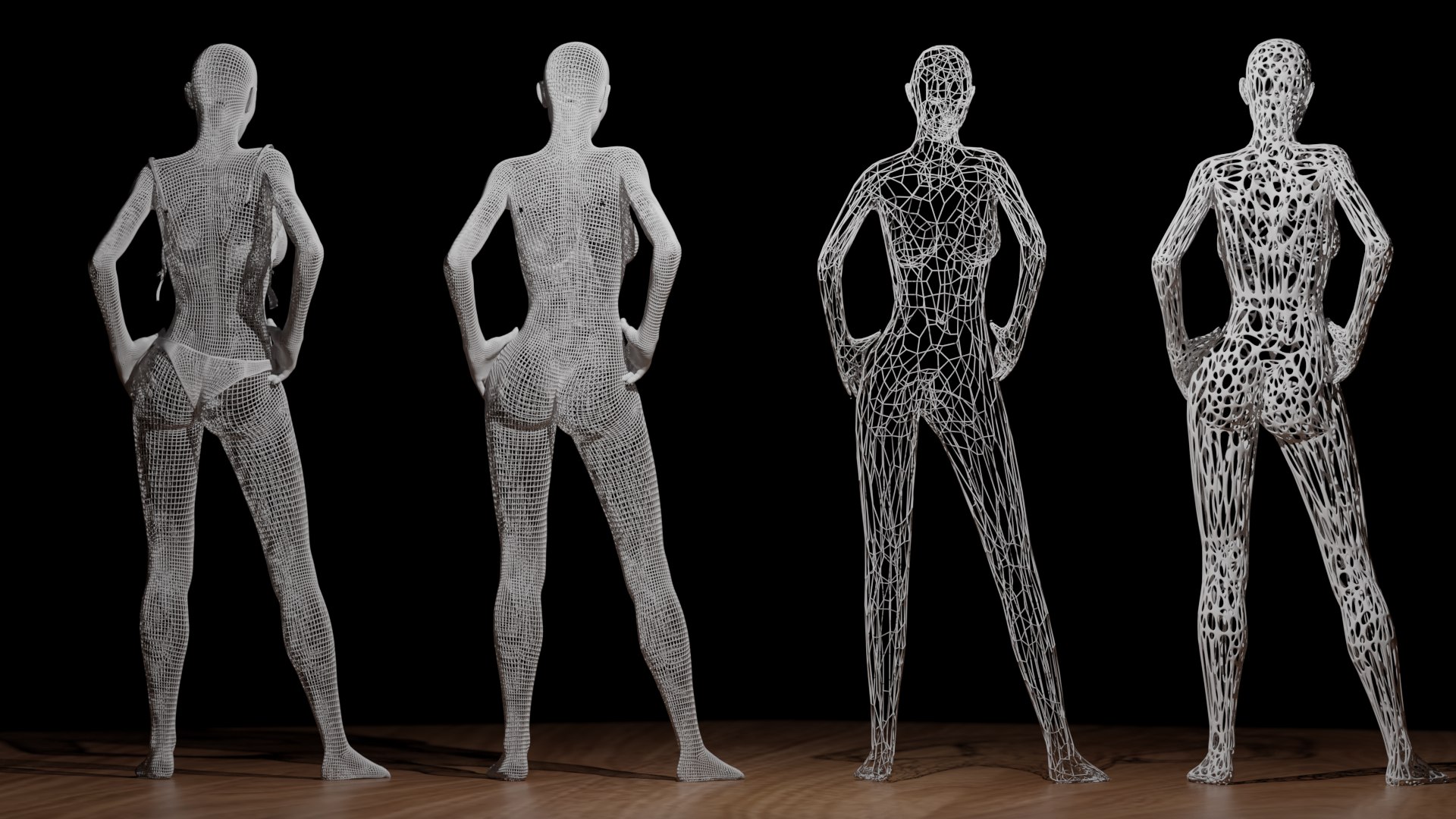 Women Abstract 3D Model - TurboSquid 1682631