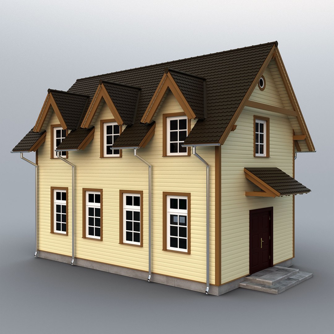 clapboard plastered 3d max