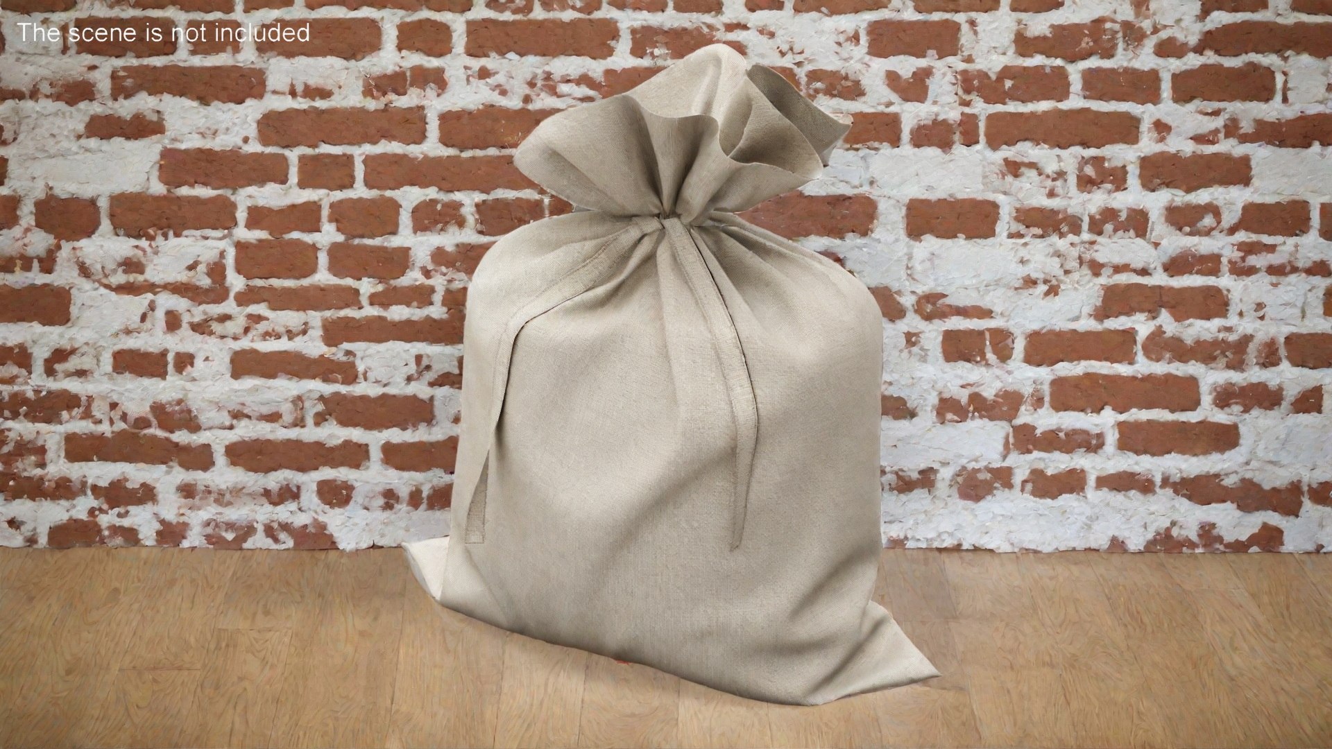 3D Canvas Sack Tied Model - TurboSquid 2271122