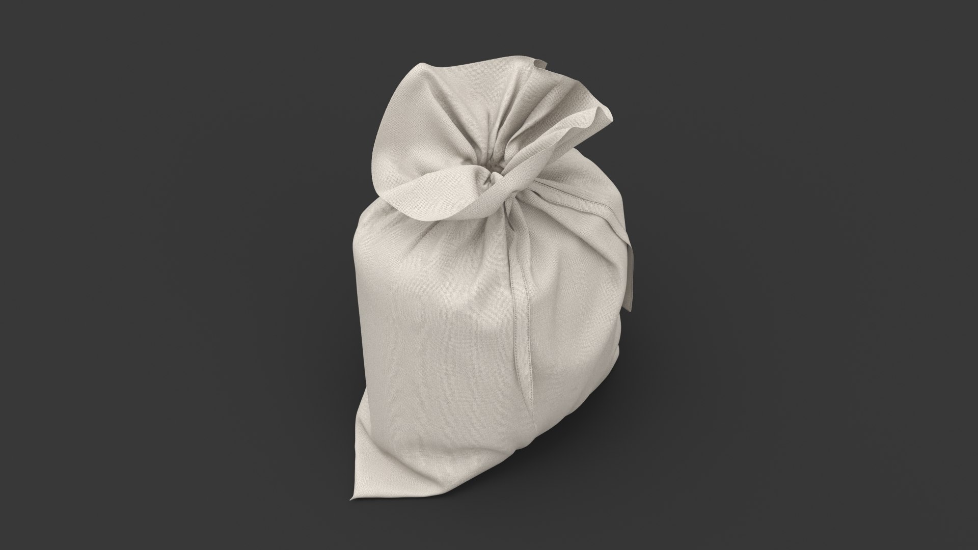 3D Canvas Sack Tied Model - TurboSquid 2271122