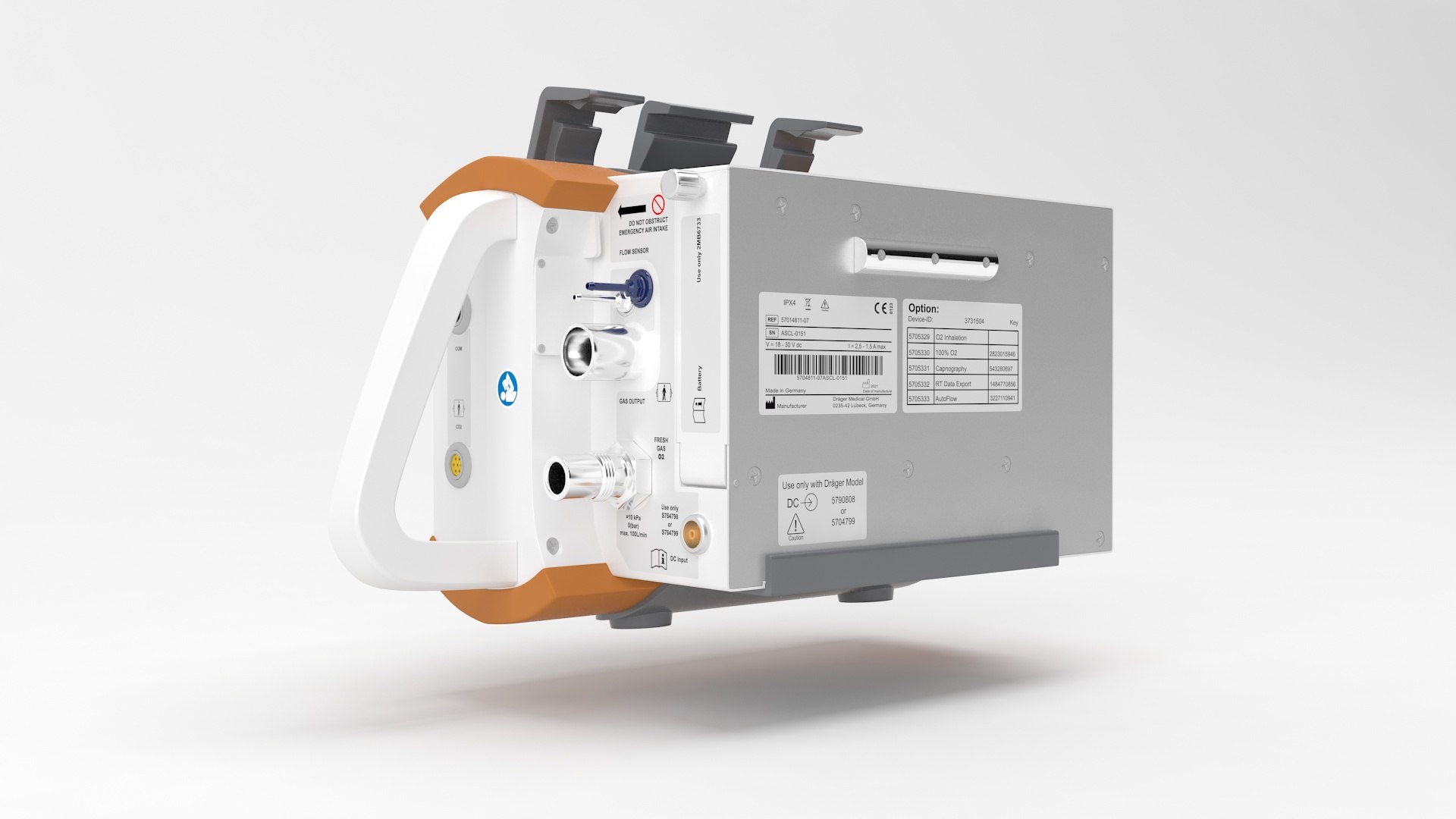 3D Drager Oxylog 3000 Plus - TurboSquid 1752132