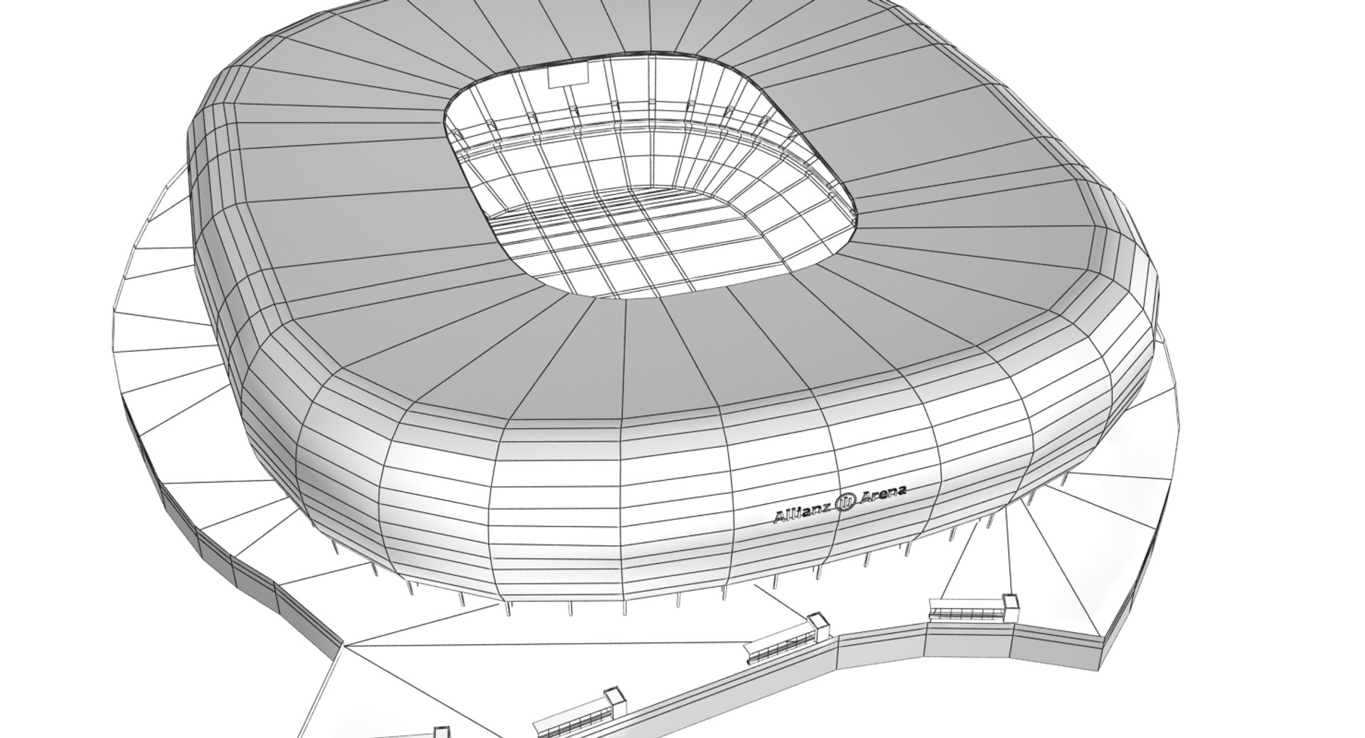 3D allianz arena - TurboSquid 1290038
