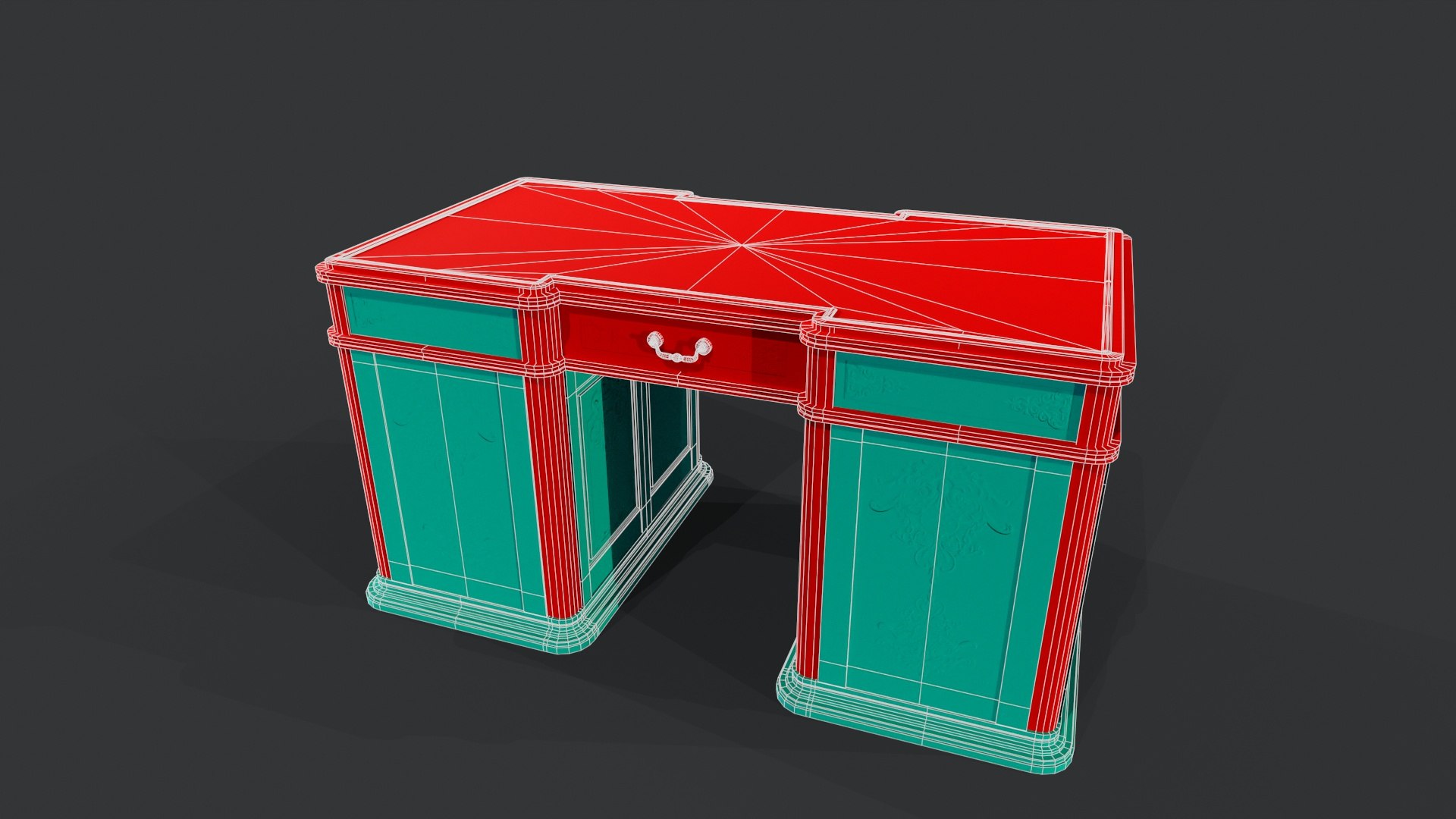 Gothic Desk 3D Model - TurboSquid 2217676