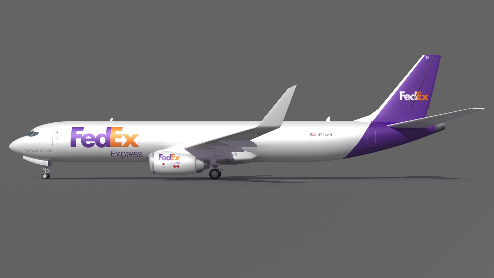 Fedex Airlines Airplane Generic 3D Model - TurboSquid 1469776