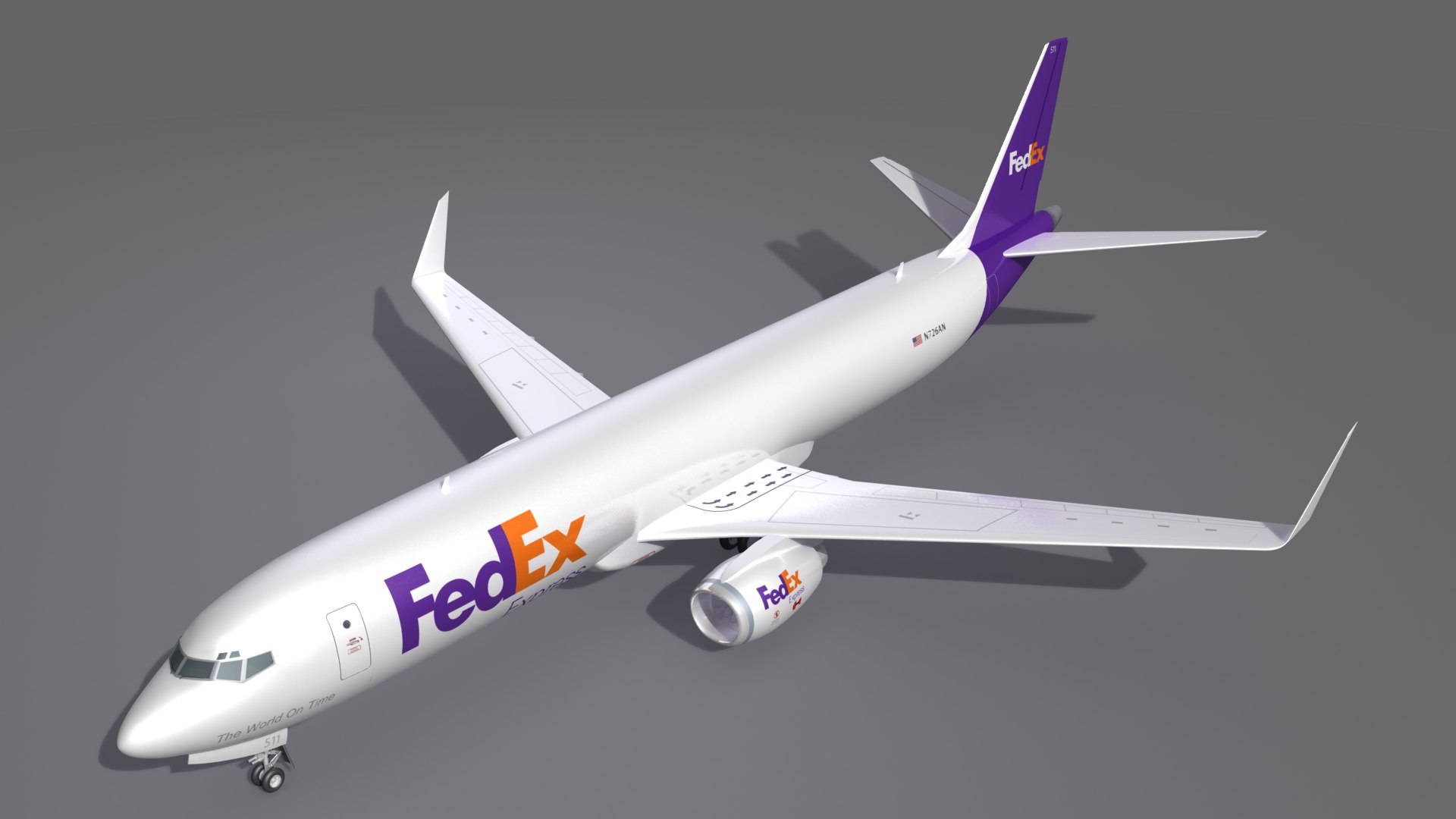Fedex Airlines Airplane Generic 3D Model - TurboSquid 1469776
