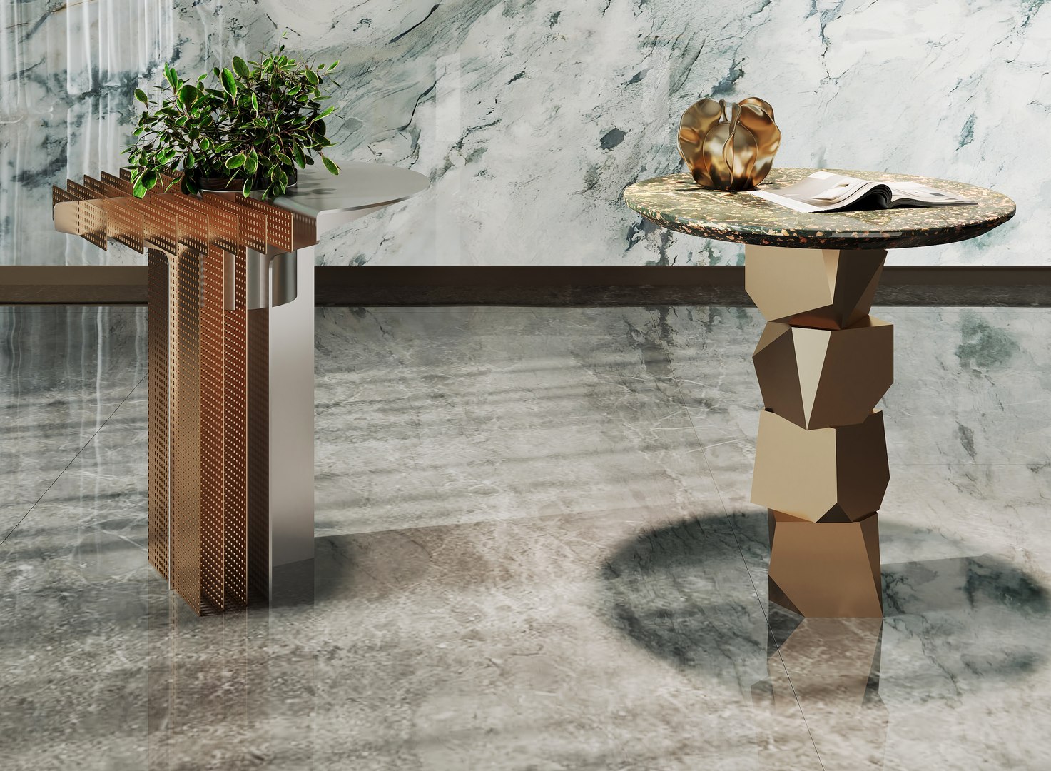 Corner table 3D - TurboSquid 2138963