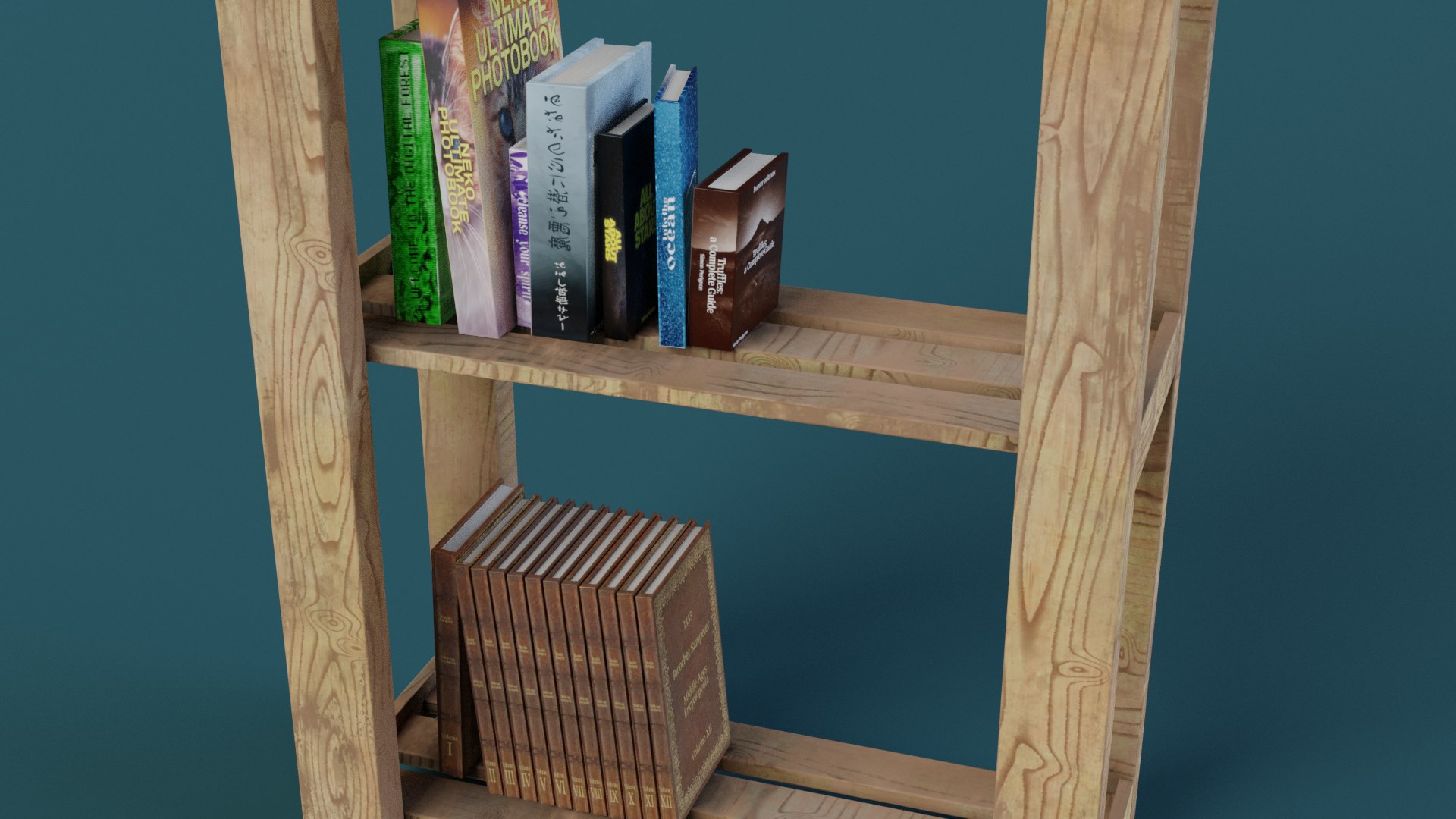 Bookshelf Model - TurboSquid 2046063