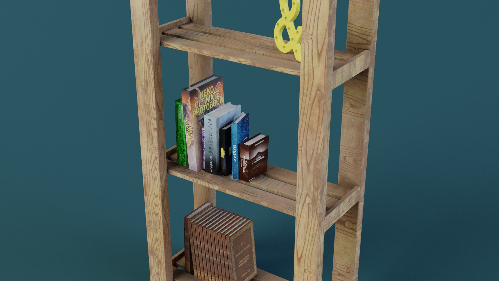 Bookshelf Model - TurboSquid 2046063