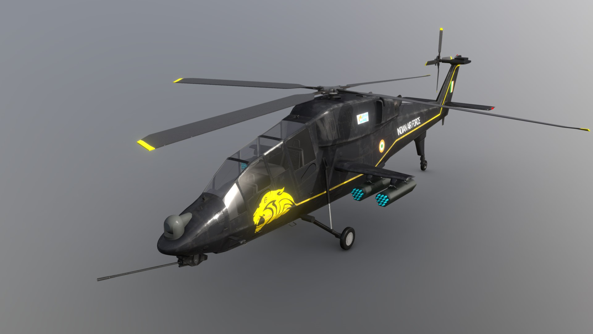 HAL Light Combat Helicopter LCH 3D Model - TurboSquid 1803853