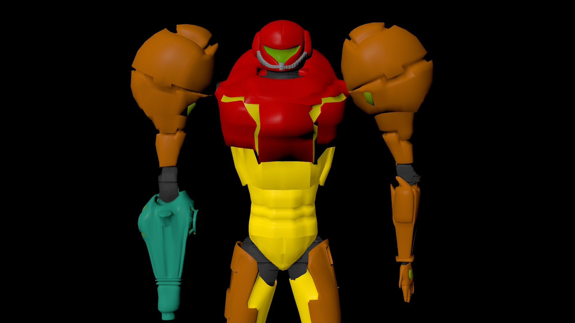 Metroid Samus Aran Character Rigged Model - TurboSquid 1576157