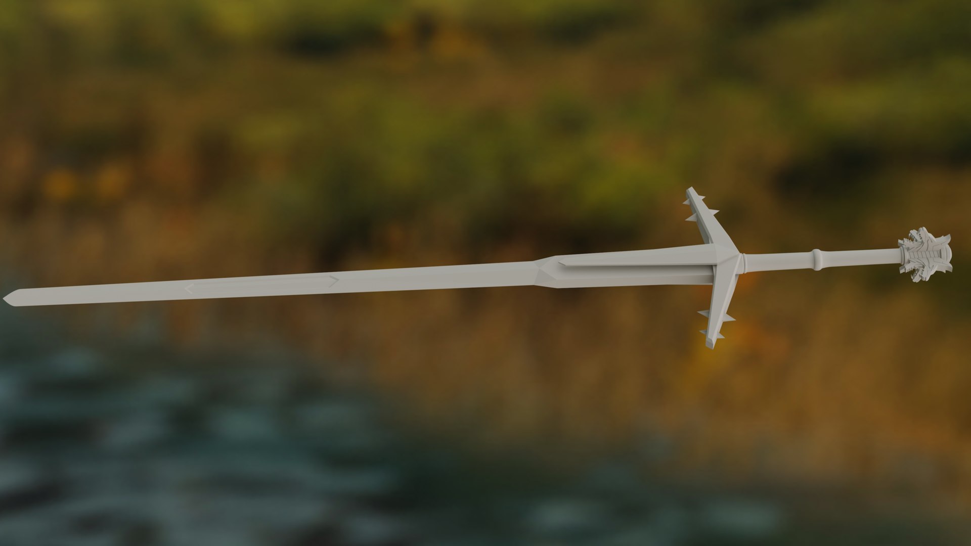 Aerondight Sword 3D Model - TurboSquid 1271058