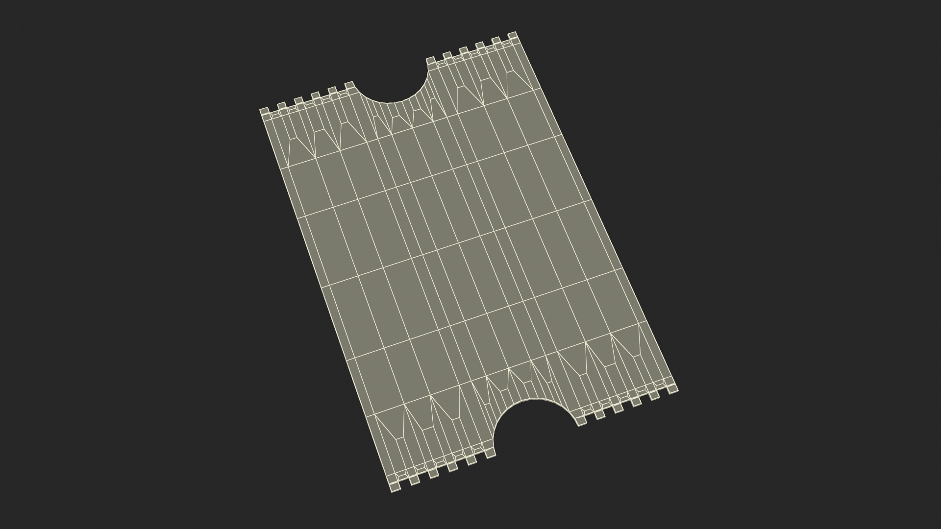 3D Golden Event Admission Ticket Model - TurboSquid 2238379