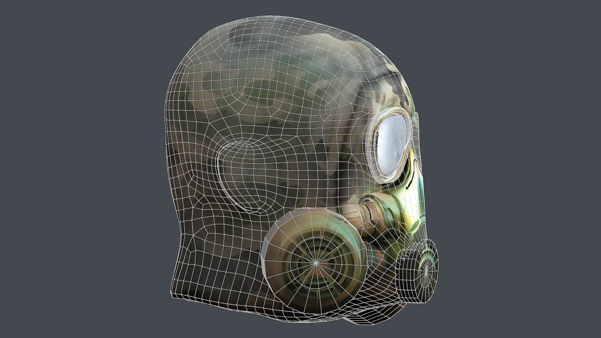 3D Gas mask helmet 3d model military combat soldier armor scifi fantasy ...