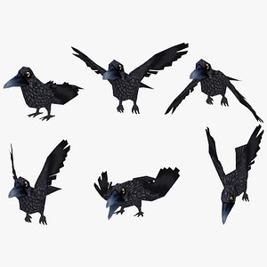 3D Cartoon Crow Models - Browse & Download Formats - TurboSquid