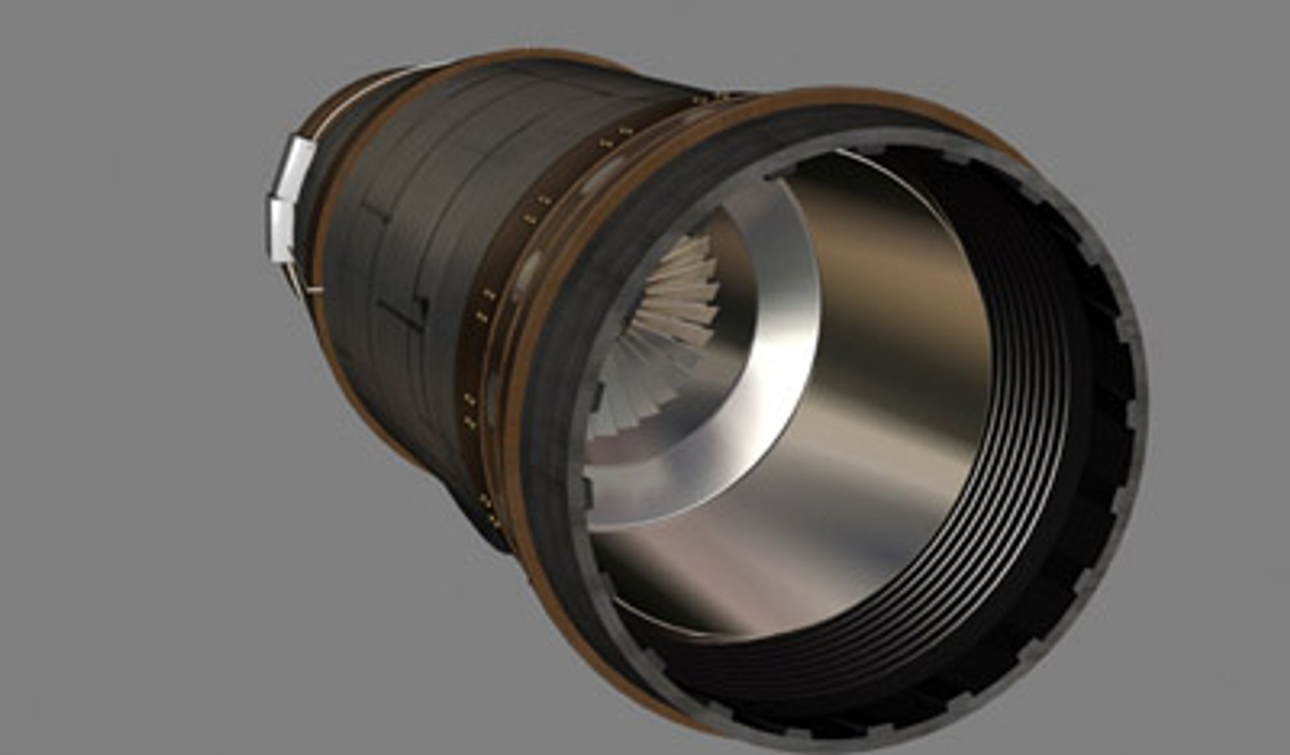 nasa jet turbine engine 3d max