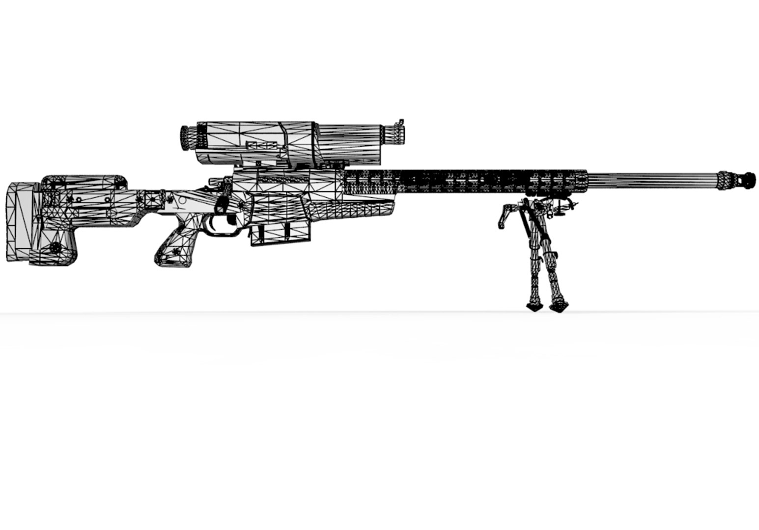 trackingpoint sniper rifle 3d max