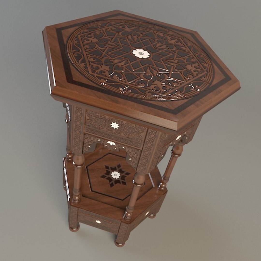Table Middle East Style Obj