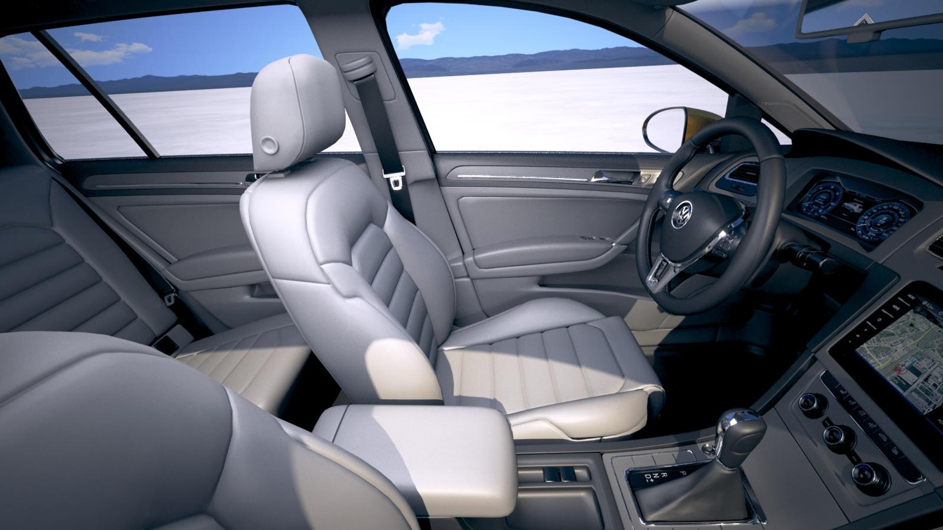 volkswagen golf tdi 3d model