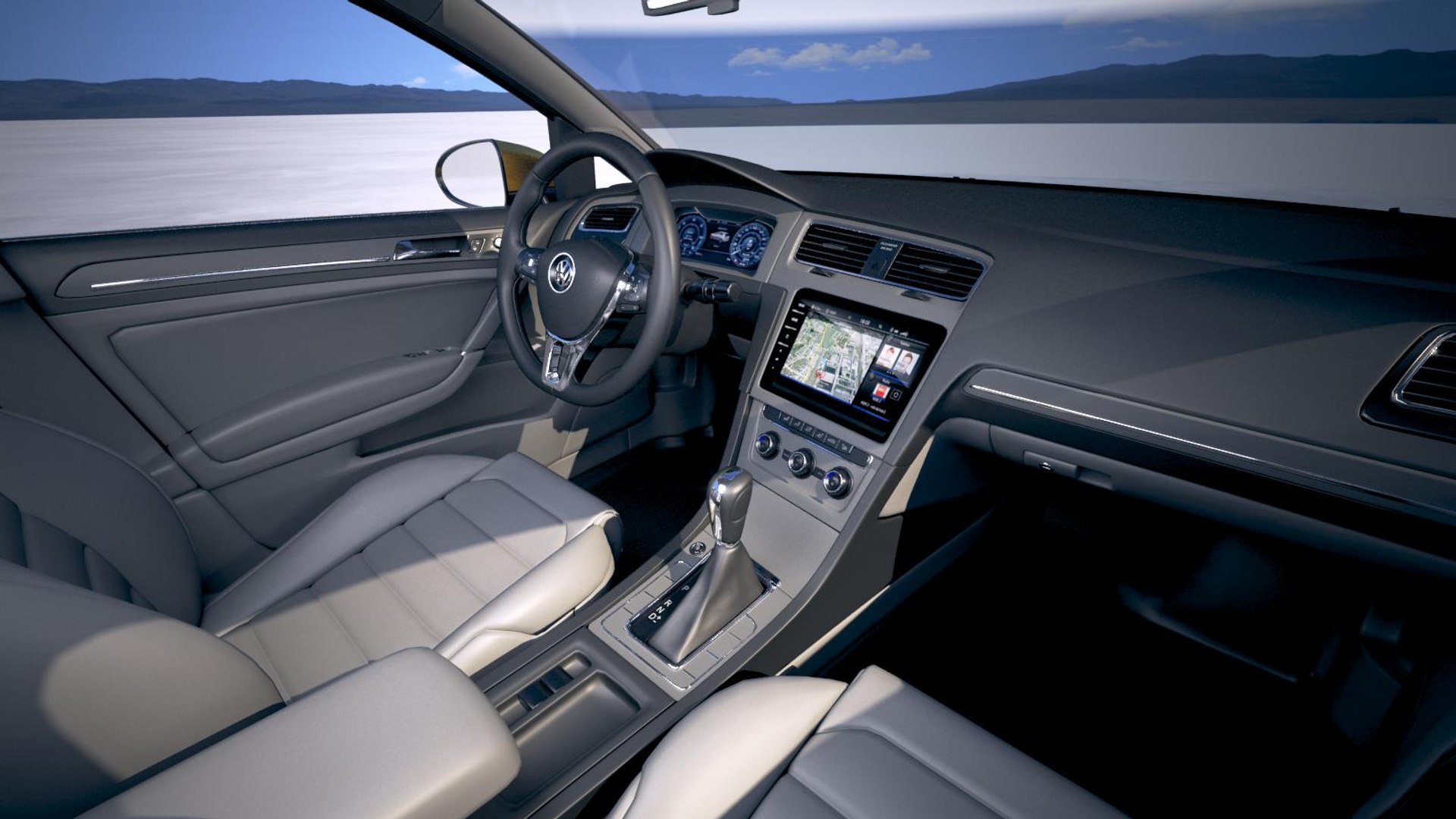 volkswagen golf tdi 3d model