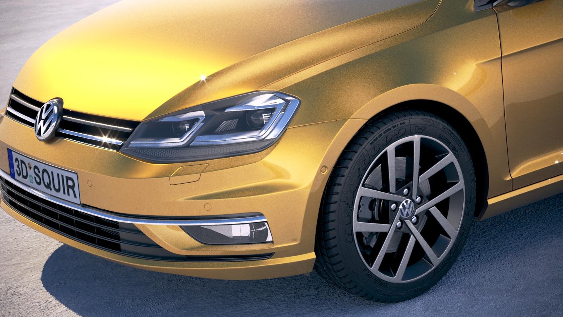 Volkswagen Golf Tdi 3d Model