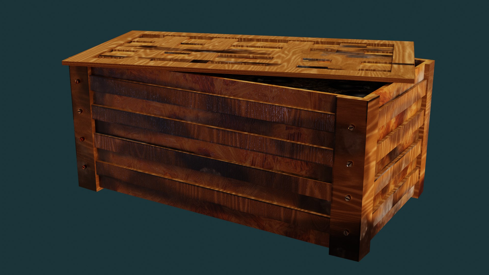 3D Wooden Crate Low Poly - TurboSquid 1800019