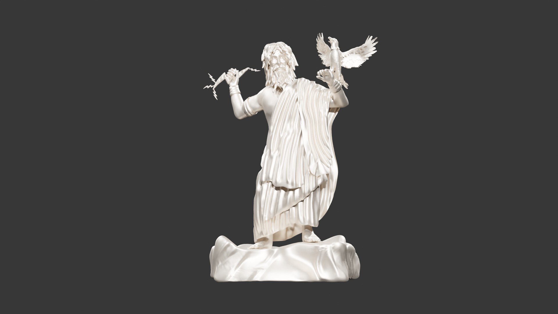 Statue Zeus 3D Model - TurboSquid 1857659