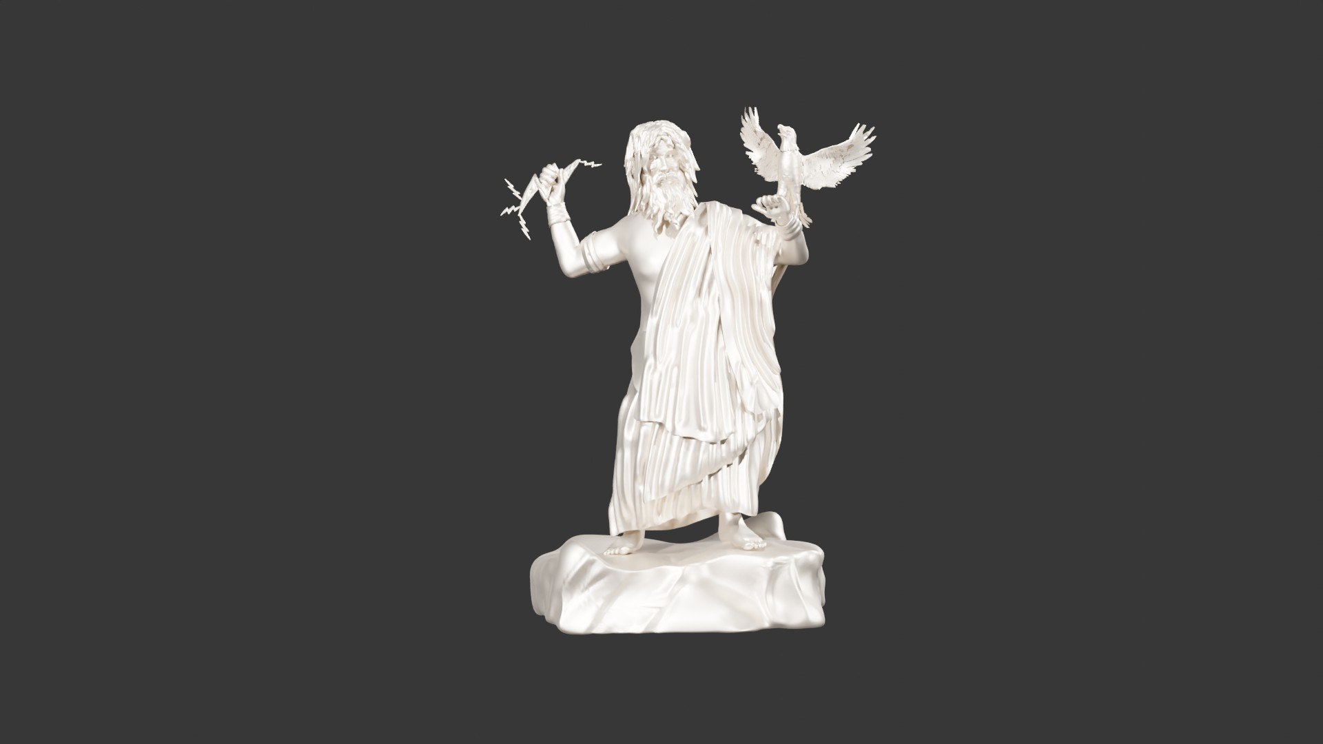 Statue Zeus 3D Model - TurboSquid 1857659