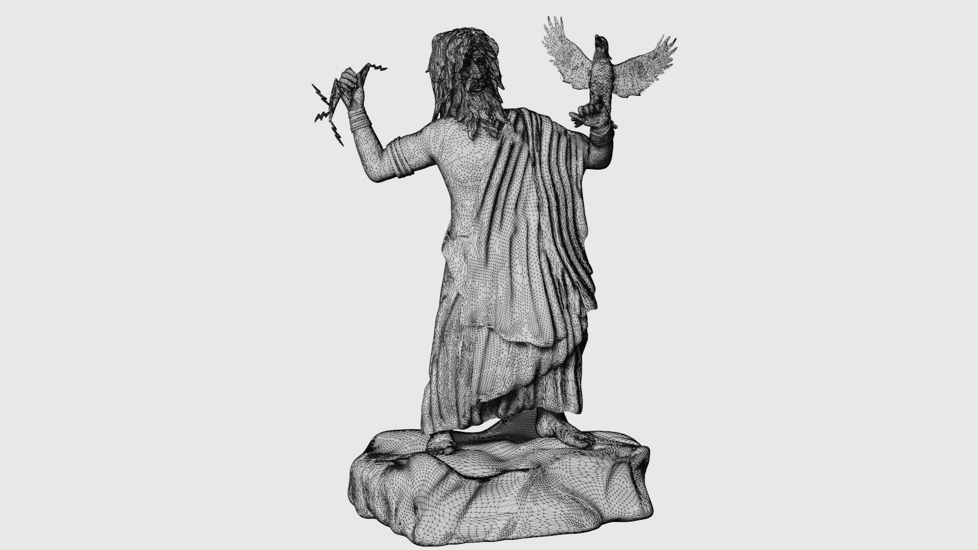 Statue Zeus 3D Model - TurboSquid 1857659