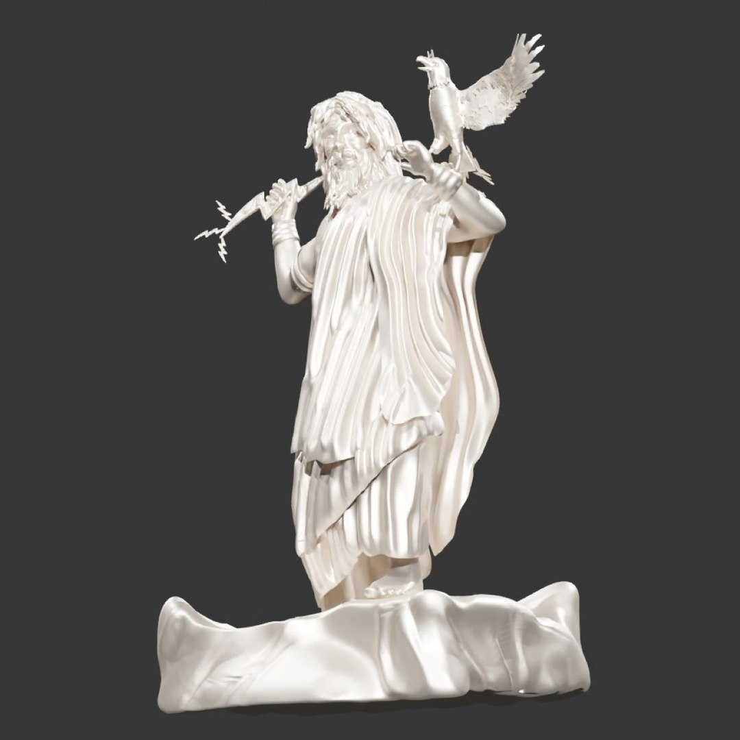 Statue Zeus 3D Model - TurboSquid 1857659