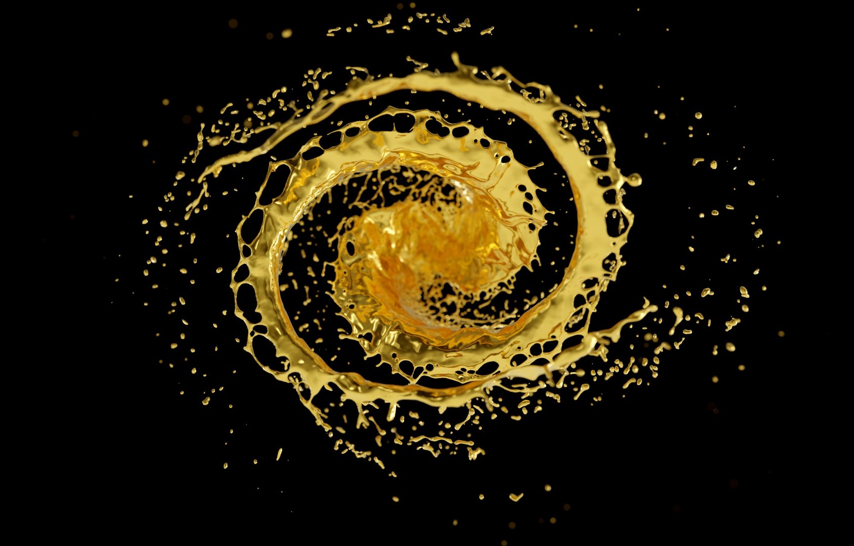 3D Model Splash Spiral Water - TurboSquid 1519353