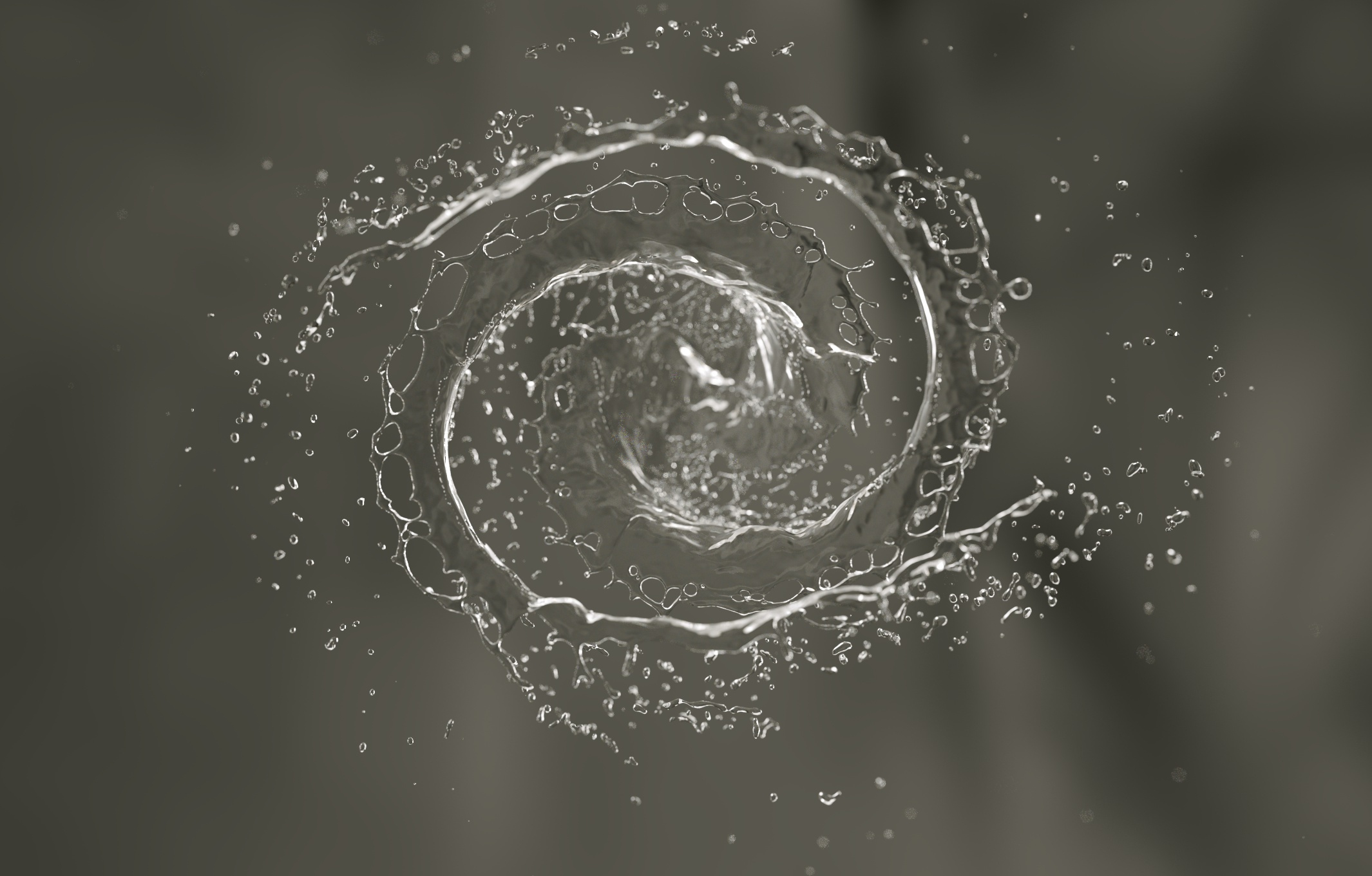 3D model splash spiral water - TurboSquid 1519353
